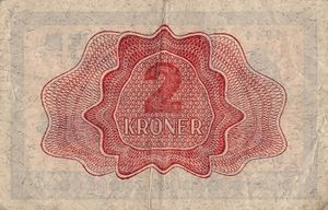 Banknote: 2 Kroner (Norway(1940-1950 "Skillemyntsedler" Issue) Wor:P-16a.5