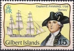 Stamp: Edmund Fanning, 1798, and “Betsey” (Gilbert Islands(Explorers ...