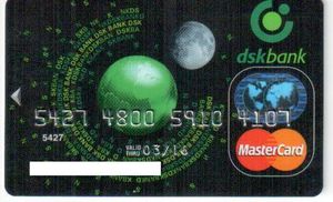 Bank Card: Dsk Bank MasterCard Planets Green – 01/15 (DSK Bank ...
