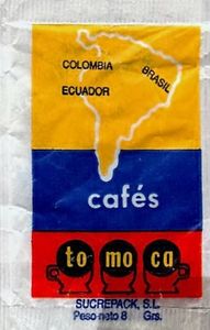 Sugar Packet: Cafes Tomoca (Spain) (Brands Coffee) Col:ESP-N-2435
