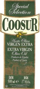 Food Label: Coosur (Aceites del Sur COOSUR, S.A., SpainCol:ES-OIL-00002