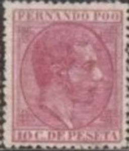 Stamp: Alfonso XII (Fernando Poo(King Alfonso XII) Mi:ES-FP 3,Sn:ES-FP ...