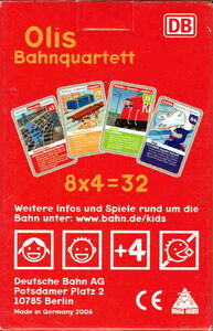 Game Card: Olis Bahnquartett - DB (Quartett - Trains(D - Olis ...