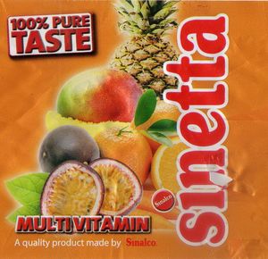 Drink Label: Sinetta multivitamin (Kozuvcanka, North MacedoniaCol:MK ...