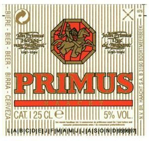 Drink Label: Primus (Haacht, BelgiumCol:BE-BEER-007596