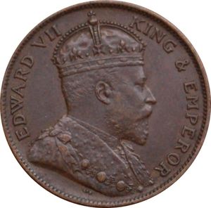 Coin: 1/24 Shillings ("1/2 Penny") (Jersey(1901~1910 - Edward VII) WCC:km9