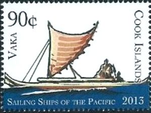 Stamp: Vaka (Cook Islands(Sailing Ships of the Pacific) Mi:CK 1830,Sn ...