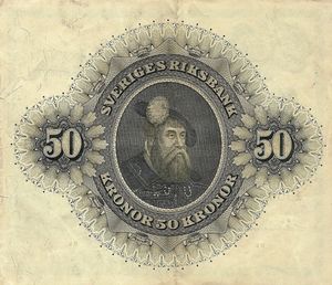 Banknote: 50 Kronor (Sweden(1952-1973 Issue) Wor:P-44b.2