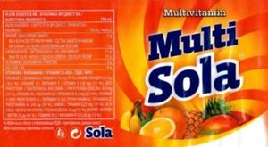 Drink Label: Multi Sola (Birra Peja, KosovoCol:KO-TEA-000002