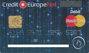 Bank Card: Credit Europe (Credit Europe Bank, RomaniaCol:RO-MC-0137