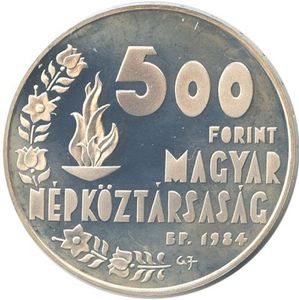 Moneda: 500 Forint (Los Angeles Olympics) (Hungría(1949~1989 - Peoples ...