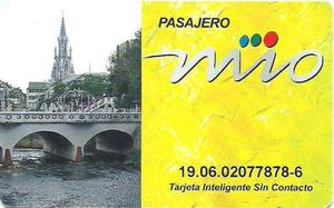 Transport Ticket: Pasajero mio (Transportes MIO, Colombia(Mio) Col:CO ...