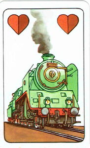 Game Card: 2 - Steam Locomotive (Playing Cards - Trains(CZ - Hrací ...