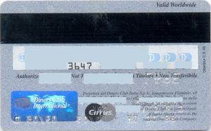 Bank Card: Diners Club International (Diners Club International ...