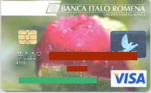 Bank Card: Apple (Banca Italo Romena, RomaniaCol:RO-VI-0055