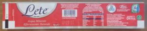 Drink Label: Acqua Lete (LETE, ItalyCol:IT-WATER-000014