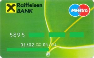 Bank Card: Raiffeisen BANK (Raiffeisen Bank, Czech RepublicCol:CZ-MS-0038