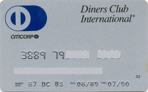Bank Card: Diners Club CITICORP USA (Diners Club International USA ...