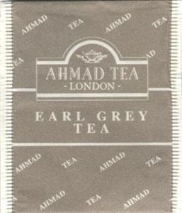 Tea Bag: Earl Grey Tea, white rectangle under flap (Ahmad Tea, United ...
