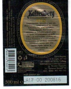 Drink Label: Kaltenberg Pils (Pivovara Veliko Tarnovo, BulgariaCol:BG ...