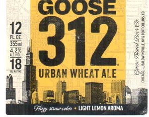 Drink Label: Goose 312 Urban wheat ale (Goose Island Beer Co., United ...