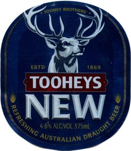 Drink Label: Tooheys New (Tooheys, AustraliaCol:AU-BEER-000012