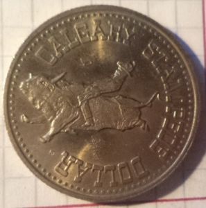 Token: Calgary Stampede Dollar 1976 (Canada(Canada Trade Dollar) Col:CA ...