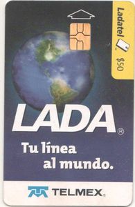 Phonecard: Lada tu linea al mundo (Telmex - Ladatel, Mexico(07 - Telmex ...
