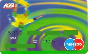 Bank Card: KB (Komerční Banka (KB), Czech RepublicCol:CZ-MS-0042.01