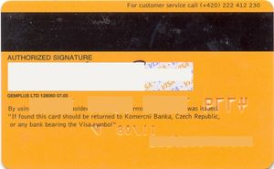 Bank Card: KB (Santa Maria della Salute) (Komerční Banka (KB), Czech ...