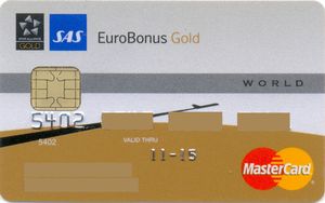 Bank Card: SAS MC EuroBonus Gold (SEB Kort Bank AB, DenmarkCol:DK-MC-0008