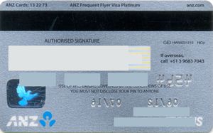 Bank Card: ANZ Frequent Flyer Platinum (Australia and New Zealand ...