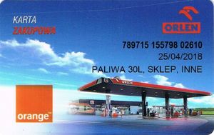Functional Card: Karta Zakupowa (Filling Stations, Poland(Orlen) Col:PL ...