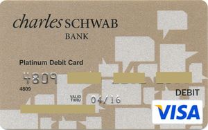Bank Card: Charles Schwab Platinum debit VISA (Charles Schwab Bank ...
