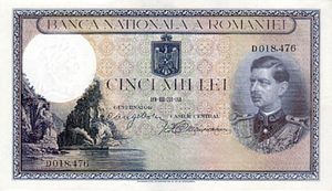 Banknote: 5,000 Lei (Romania(1930-1933 Issue) Wor:P-35a
