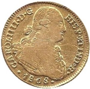 Coin: 4 Escudos (Chile) (1788~1808 - Carlos IV) WCC:km62