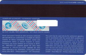 Tarjeta de Banco: BRC Maestro (BancPost, RumaníaCol:RO-MS-0013.06