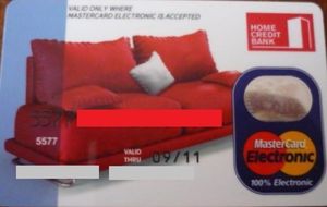Bank Card: Sofa (Home Credit Bank, RussiaCol:RU-MC-0238.01
