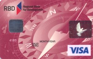Bank Card: Regional Bank for Development. Pink Compass (RBD Bank ...