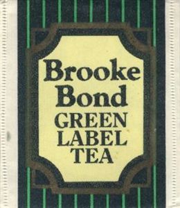 Tea Bag: Green label tea (Brooke Bond, United Kingdom of Great Britain ...