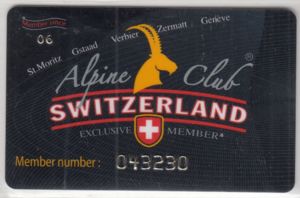 Functional Card: Alpine Club Switzerland (Sport Clubs, Switzerland ...