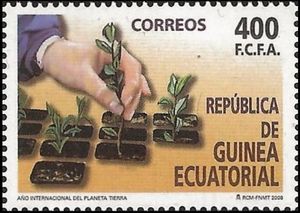 Stamp: Planting (Equatorial Guinea) (International year of the planet ...