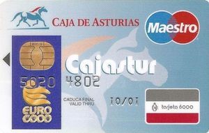 Bank Card: CajAstur (Caja de Asturias, SpainCol:ES-MS-0041.03