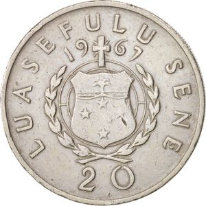 Coin: 20 Sene (Samoa(1967~Today - Circulation) Col:WS-000012,WCC:km5