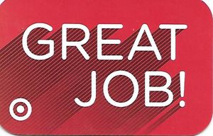 Gift Card: Great Job! (Target, United States of America(Congratulations ...