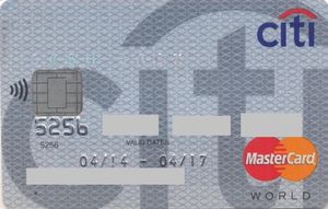 Bank Card: Citi. Cash Back (Citibank, RussiaCol:RU-MC-0051.09 💳