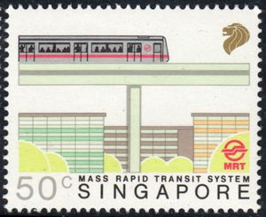 Stamp: Mass rapid transit system (Singapore(Mass rapid transit system ...