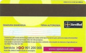 Bank Card: Caja Laboral (Caja Laboral, SpainCol:ES-VE-0239.03
