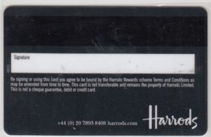 Functional Card: Harrods (Shops - Supermarkets, United Kingdom of Great ...