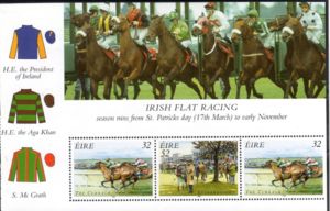 Stamp: Booklet Pane (Ireland(Irish Horse Racing) Mi:IE HB63,Sn:IE 1005a ...